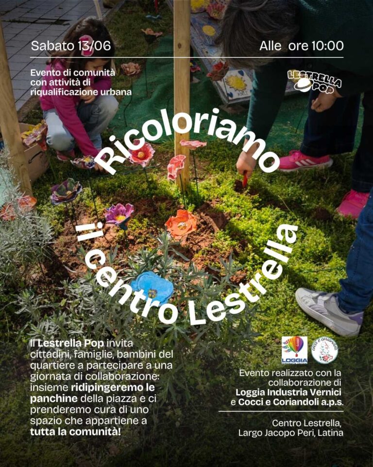 Latina, “Ricoloriamo il Centro Lestrella”: l’iniziativa di Lestrella ...